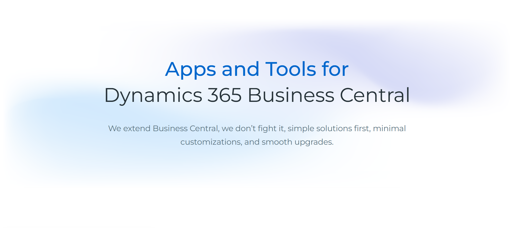 Apps and Tools for Dynamics 365 Business Central
